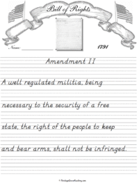 History Handwriting Copywork – Cursive and Manuscript – Heritage Grove ...